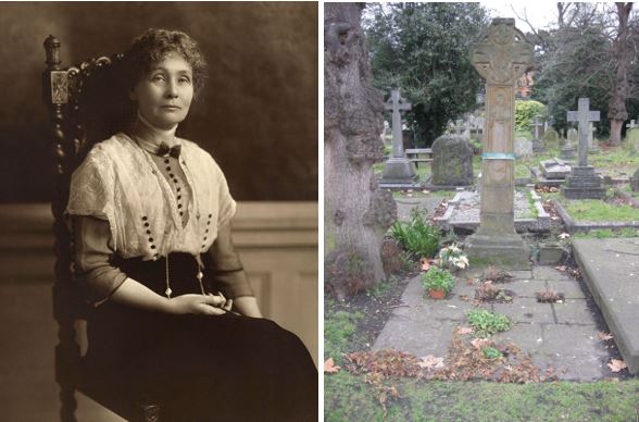 La tumba de la líder sufragista Emmeline Pankhurst es desde hoy ... La tumba de la líder sufragista Emmeline Pankhurst es desde hoy ...
